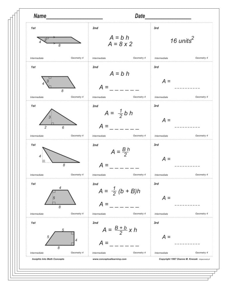 Geometry Intermediate – Conceptual Learning Materials