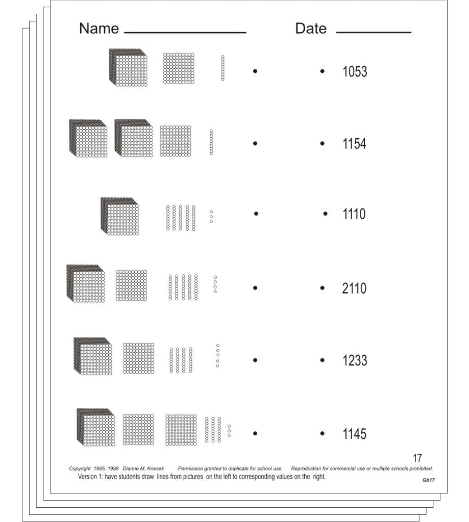Golden Beads Worksheets – Conceptual Learning Materials