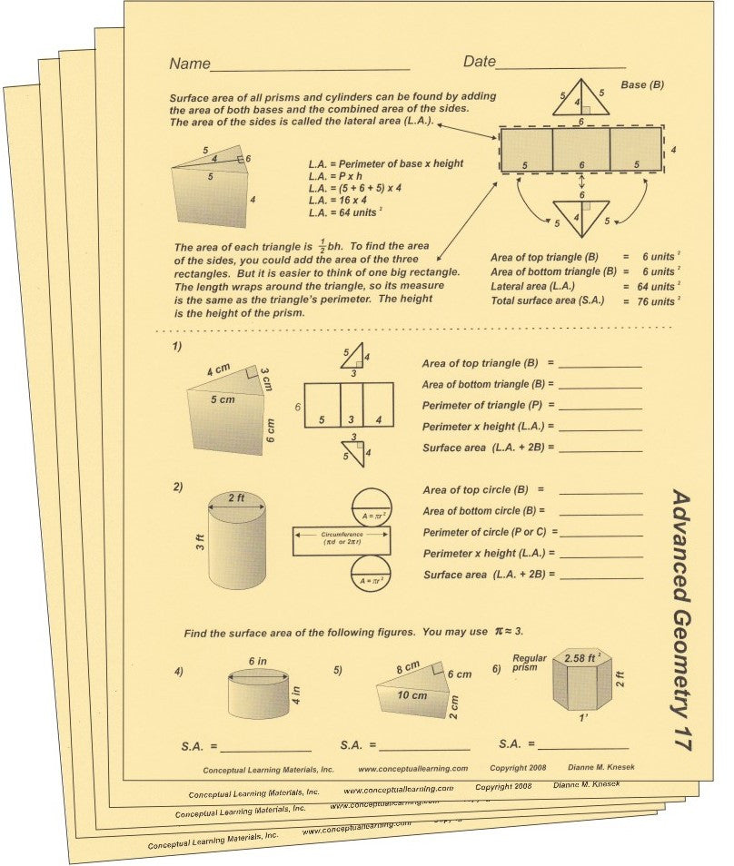Advanced Geometry – Conceptual Learning Materials