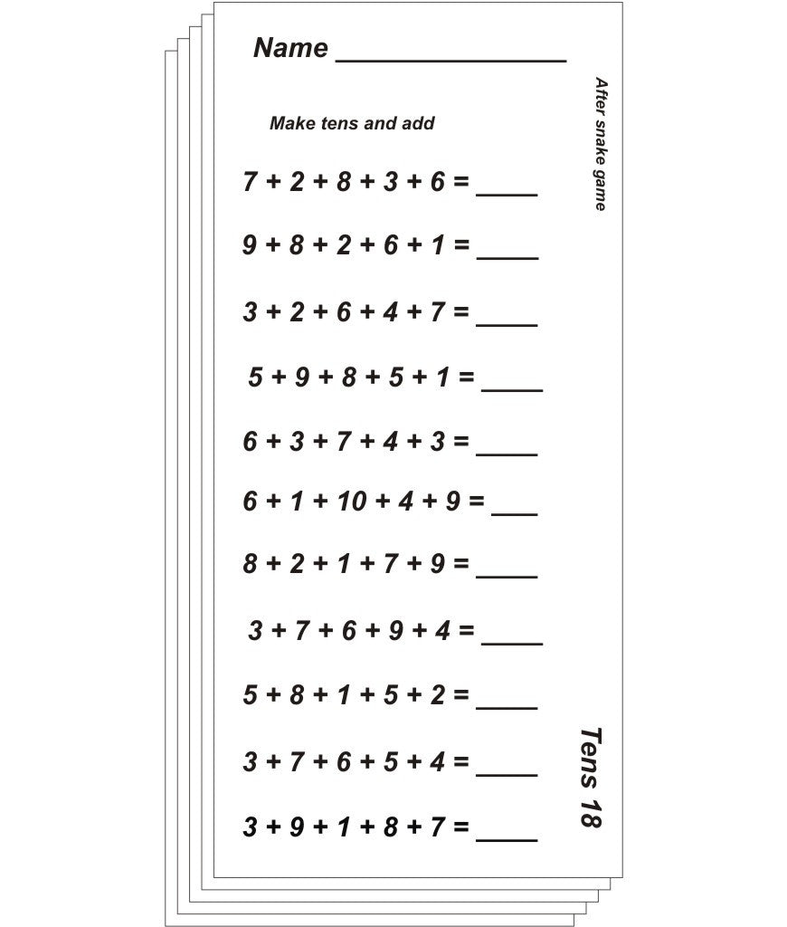 Tens Gold – Conceptual Learning Materials